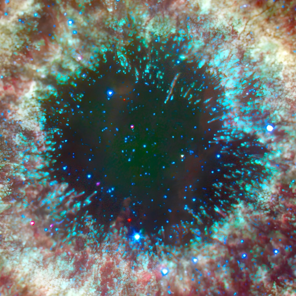 Poster, Many Sizes; Helix Nebula In Infrared Spitzer Space Telescope | eBay