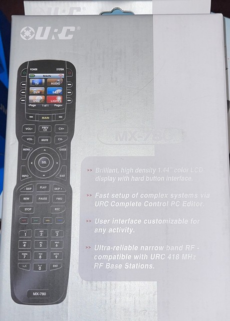 URC MX-780 Universal Remote Control - Black for sale online | eBay