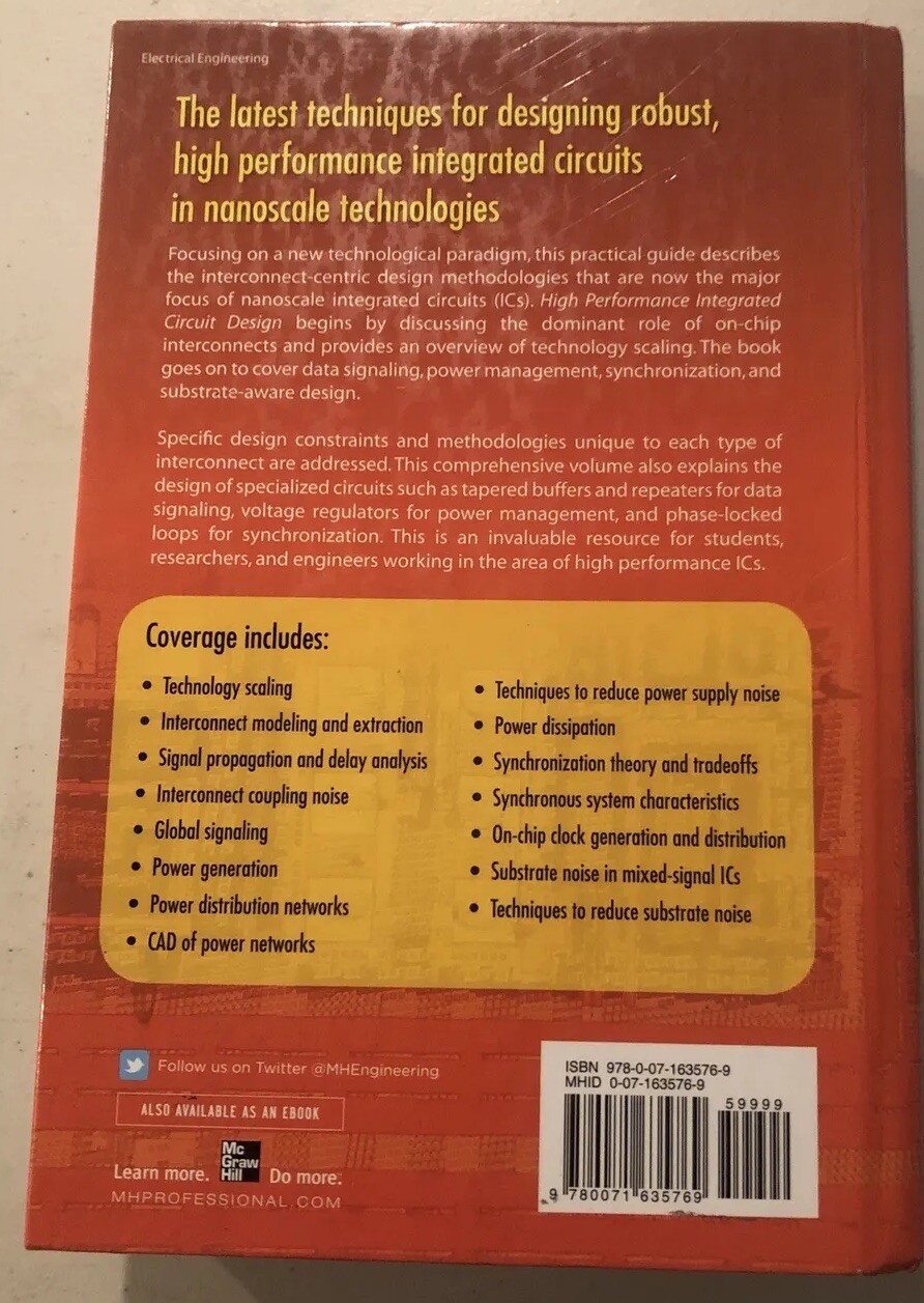 High Performance Integrated Circuit Design by Eby G. Friedman and Emre ...