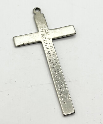 Vintage INRI Catholic Cross Charm Pendant | eBay