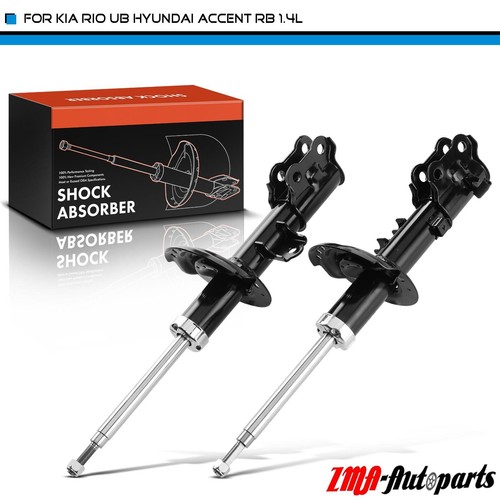 2x Front Shock Absorbers for Hyundai Accent IV RB Kia Rio III UB 1.4L ...