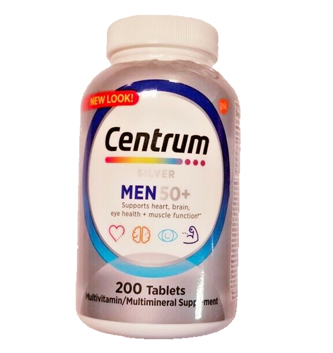 Centrum Silver Multivitamin/Multimineral Supplement Men 50+ 200 CT Exp ...