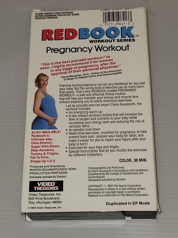Redbook Workout Series - Pregnancy Workout (VHS, 1993) 13131149630| eBay