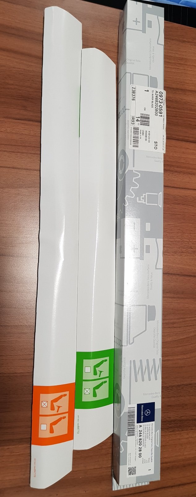 GENUINE MERCEDES BENZ B CLASS W246 WIPER BLADES A2468202800 | eBay UK