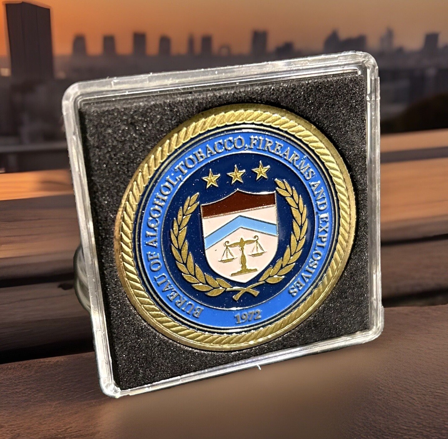 ATF Challenge Coin BUREAU OF ALCOHOL TOBACCO FIREARMS & EXPLOSIVES w ...