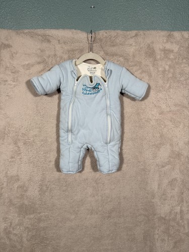 Baby Merlin Magic Sleepsuit Small 3-6 Months Blue Sleepsack Swaddle ...