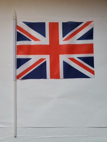 Small British Hand Flag Union Jack 1 Count 5.75x7.75" Rectangle 12.5 ...