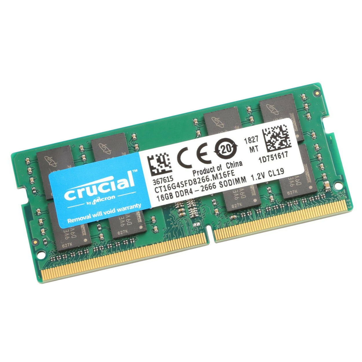 Crucial 16GB PC4-21300 (DDR4-2666) Memory (CT16G4SFD8266) for sale ...