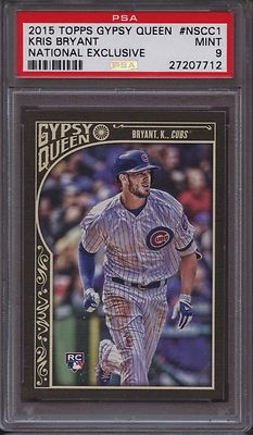 2015 Topps Gypsy Queen National Exclusive NSCC1 Kris Bryant PSA 9 Mint ...