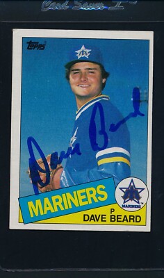 1985 Topps #232 Dave Beard Mariners Signed Auto *15671 | eBay