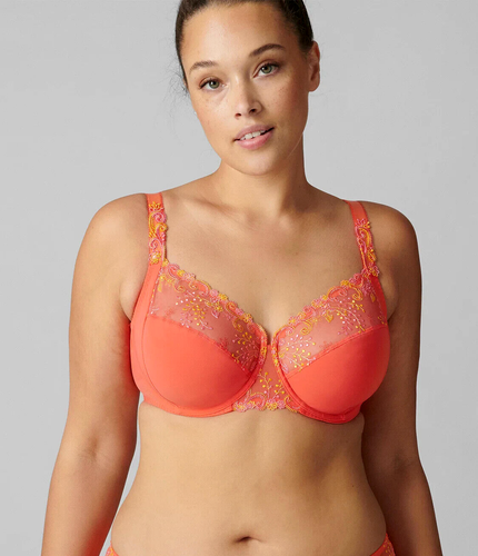 Simone Perele Delice Full Bra 34DDD EU 75F FR 90F Mango $110 Gorgeous NWT | eBay