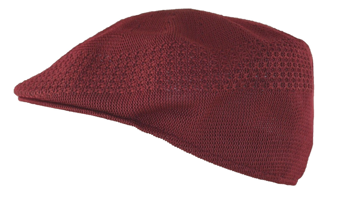 Kb Mesh Ivy Cabbie Cap Crochet Hat Large Burgundy Maroon | eBay