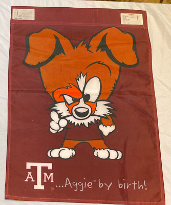 Texas A&M Aggies - Aggie by Birth Dog Mascot Garden Flag | eBay
