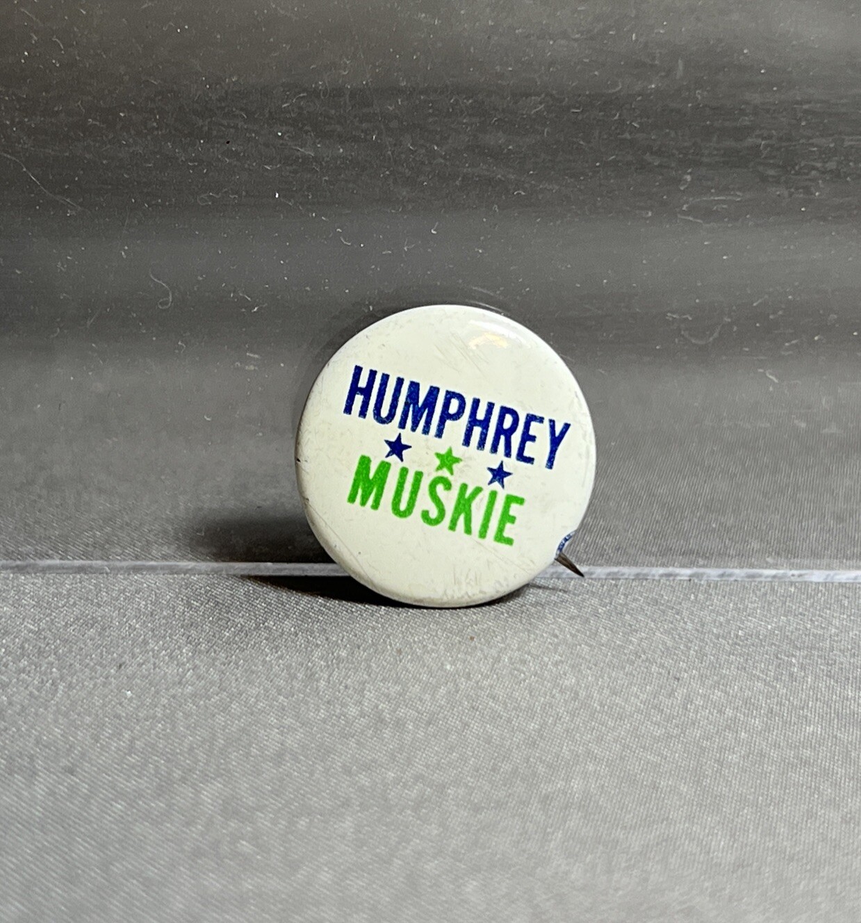 Vintage Political Pin Campaign Button Humphrey Muskie 1968 Election 1 ...