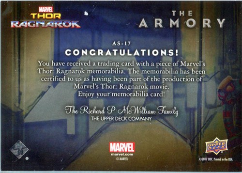 Thor Ragnarok Movie AS-17 Costume Card Rachel House as Topaz | eBay