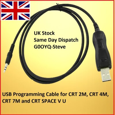 USB Programming Cable for CRT 2M CRT 4M CRT 7M CRT SPACE V U AT-588 HAM Radio | eBay