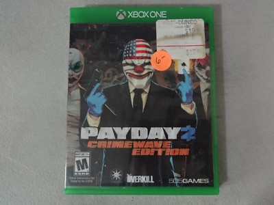 Payday 2 Crimewave Ed. XBOX One XB1 Complete Disc Box & Manual Free ...