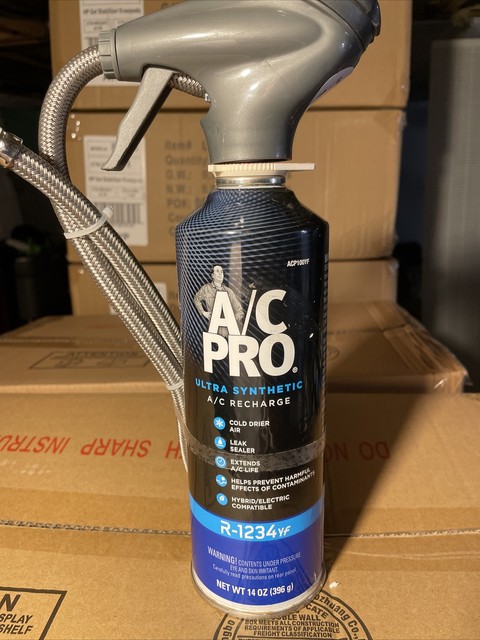 AC Pro Car Air Conditioner R1234yf Refrigerant 14oz Can Acp100yf for ...
