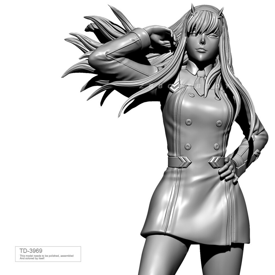 75mm DARLING in the FRANXX 02 Unpainted Model Kits Unassembled YUFAN ...