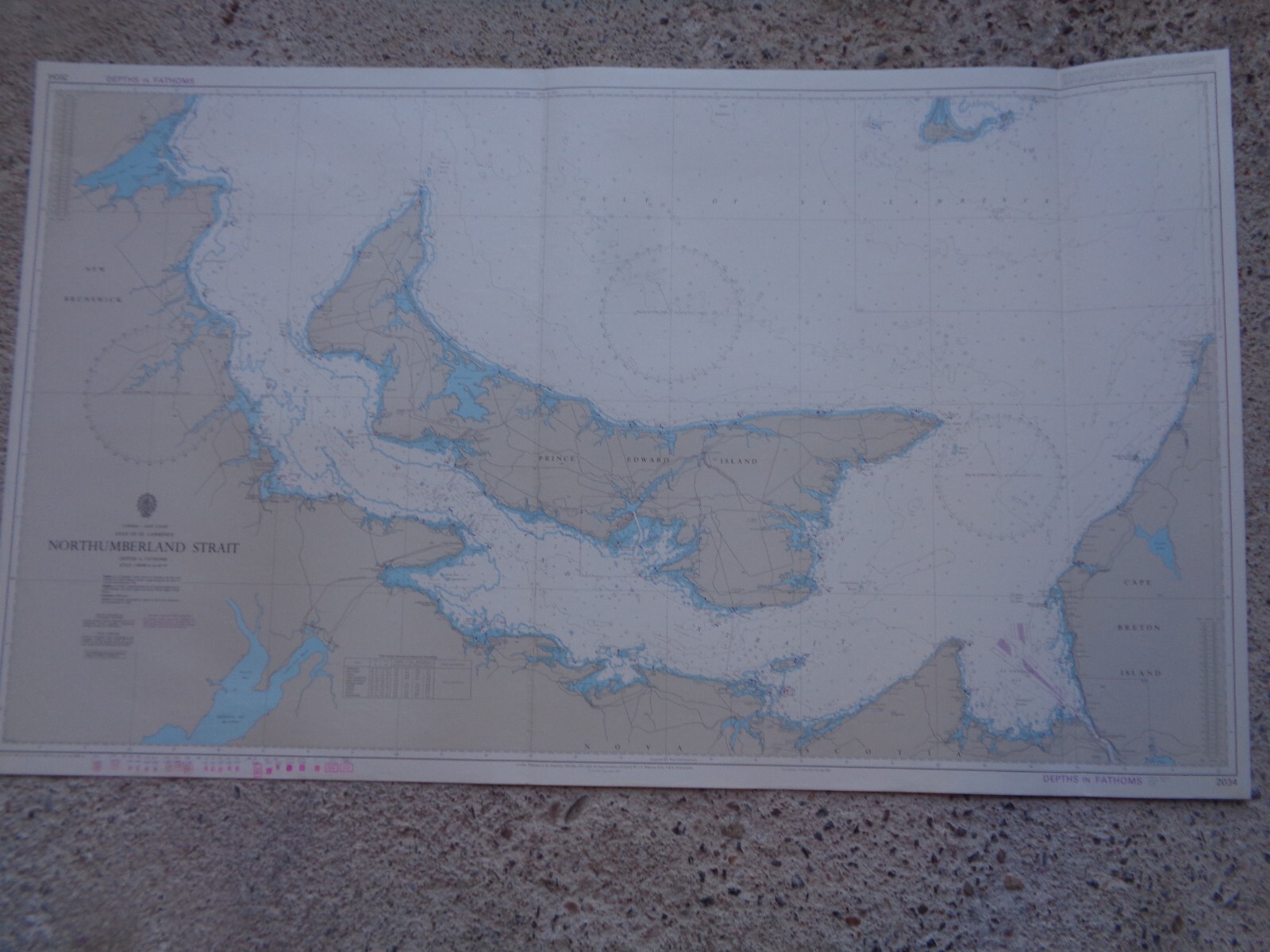 Marine Map / Northumberland Strait - Canada East Coast - Gulf Of St ...