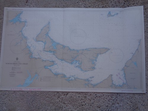 CARTE MARINE / Northumberland strait - Canada east coast - Gulf of St ...