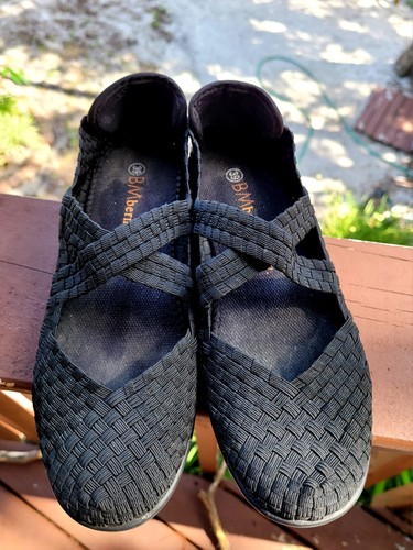 BM Bernie Mev. Stretch Woven Black Comfort Shoes Size 39 (U.S. Size 8½ ...