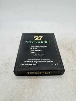 Target Fun "27 Tele-Games" (Atari 2600) By Sears Yellow Label 2600/7800 ...