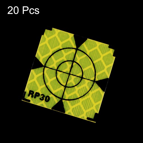 20pcs Reflector Target Sheets 30mm Self-adhesive Reflective Survey ...