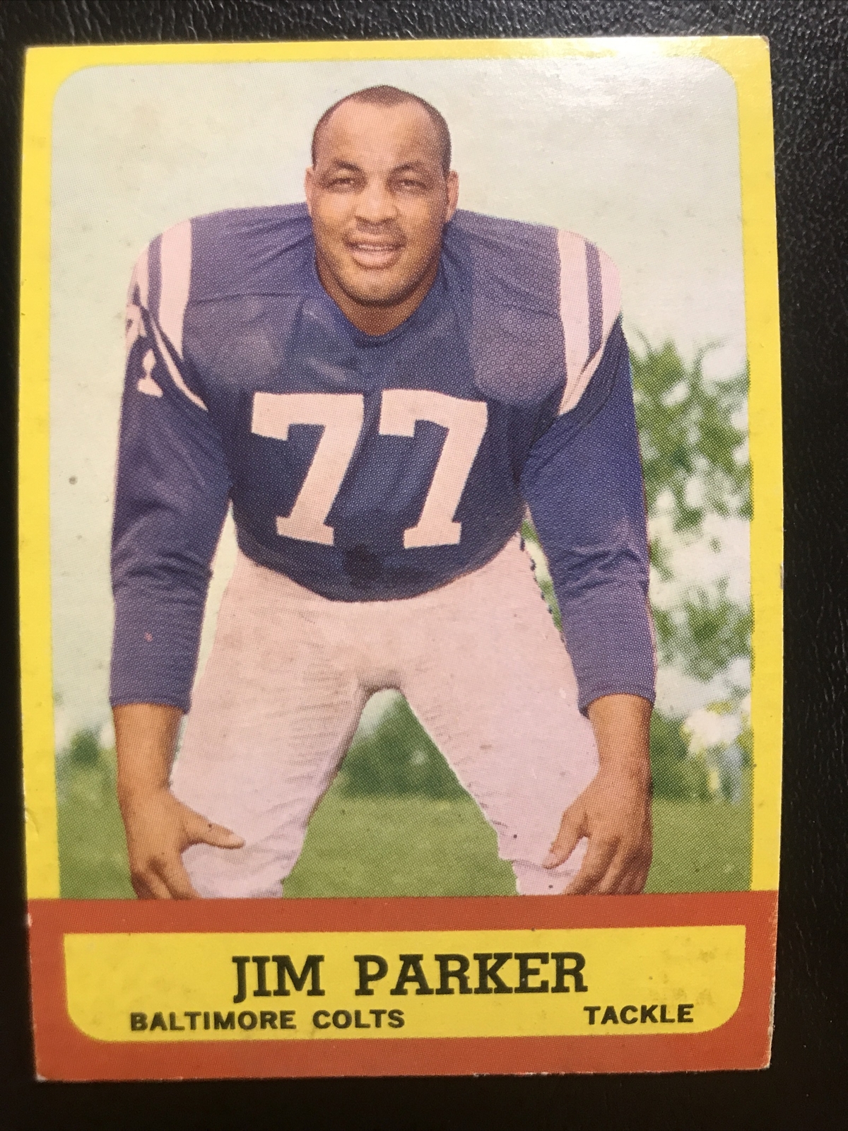 1963 Topps Football Set Break Card#5 Jim Parker SHARP! BALTIMORE COLTS ...