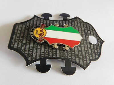 Hard Rock Cafe Rome 2014 - Core Head stock - Country Flag Pin on Card ...