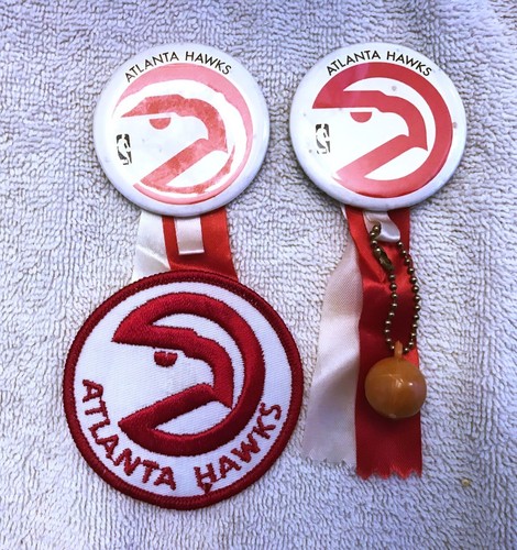 Atlanta Hawks Vintage Patch plus Two Vintage Buttons | eBay