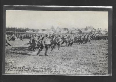 World War 1 WW1 - RPPC Real Picture Post Card - German Charge w/ Fixed ...