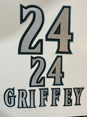 Griffey Jr Letters And Metallic Numbers Mariners Very Nice! Now Combine ...