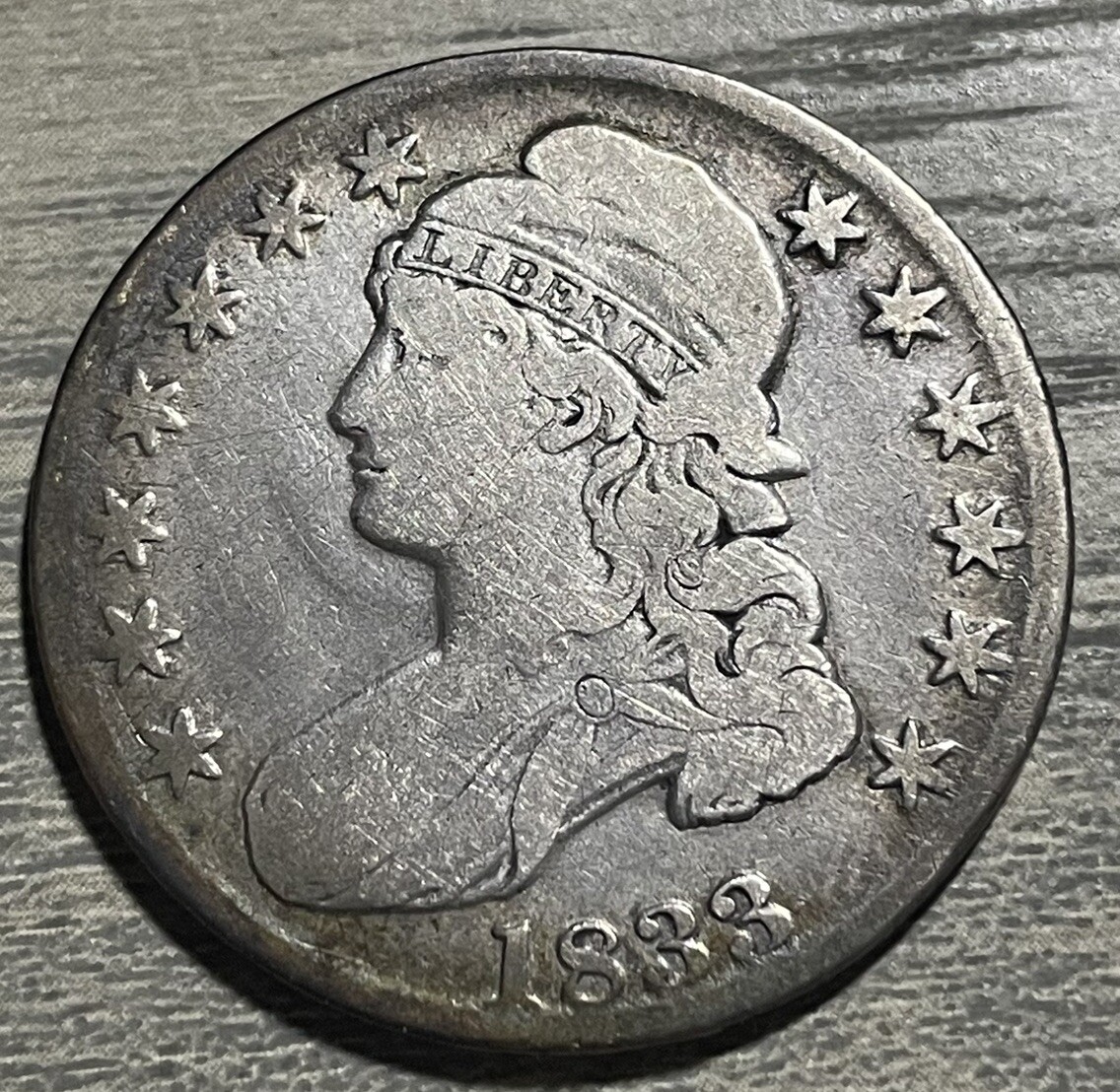 1833-P Philadelphia Capped Bust Silver Half 1/2 Dollar | eBay