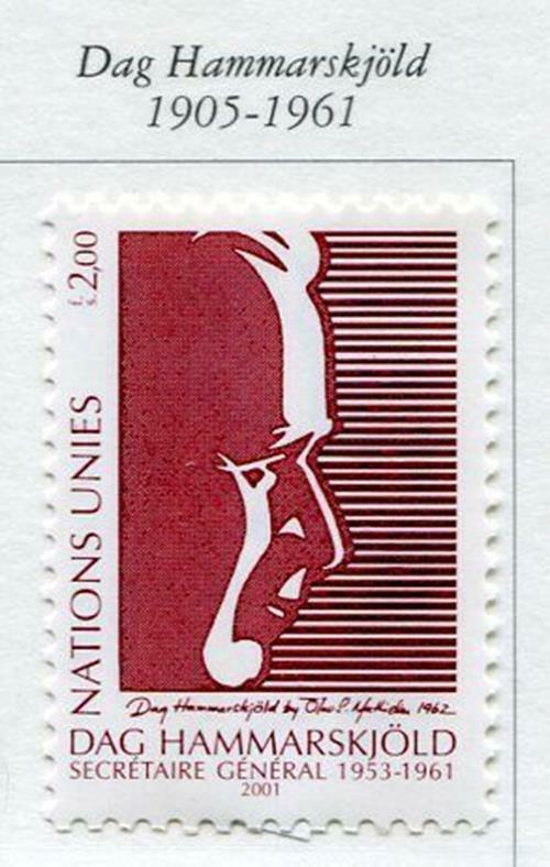 19688) United Nations (Geneva) 2001 MNH** New** Dag Hammarskjold. | eBay UK