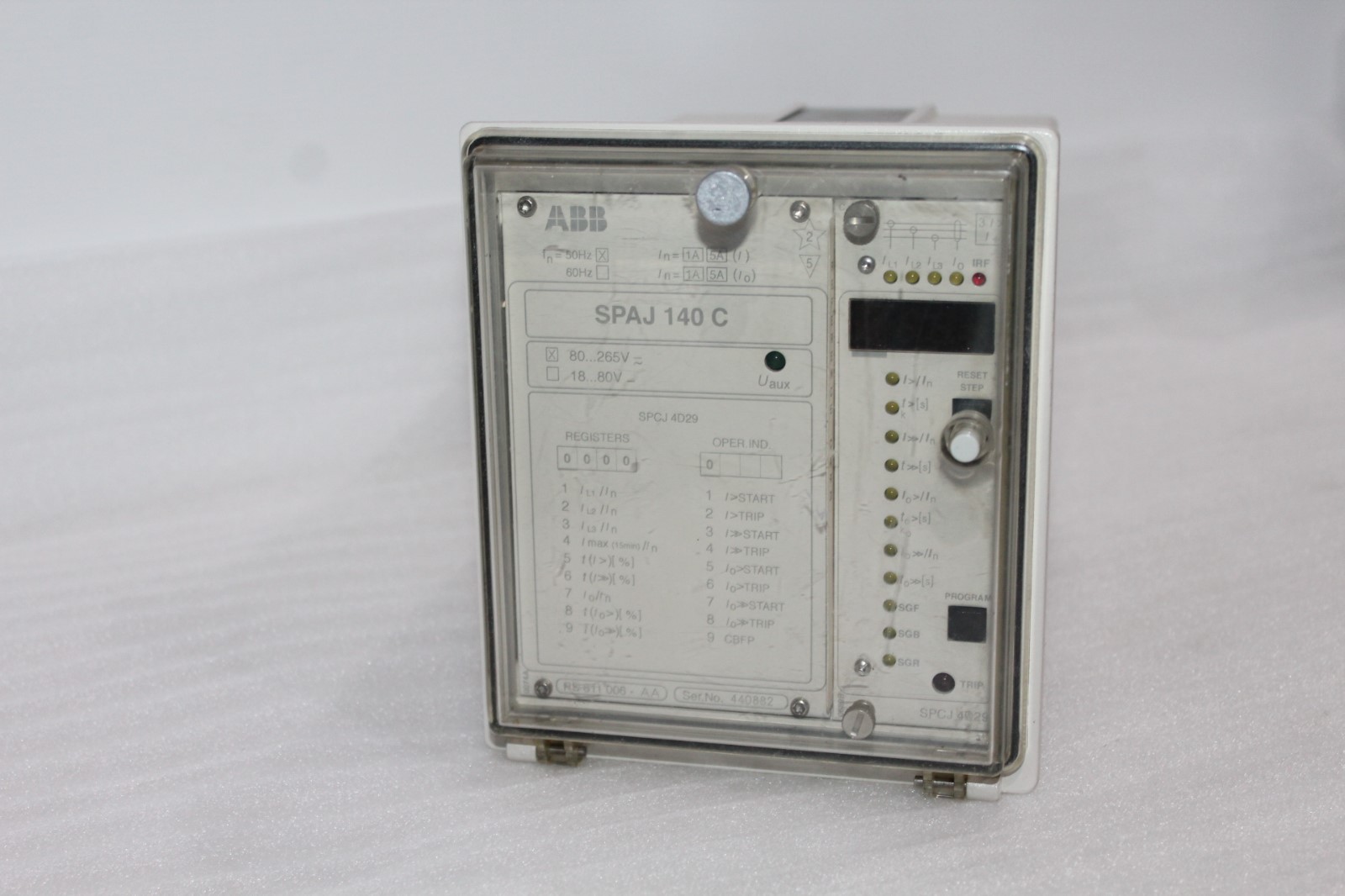 ABB SPAJ 140 C-AA RS 611 006-AA, SPCJ4D29-AB Over Current and Earth ...