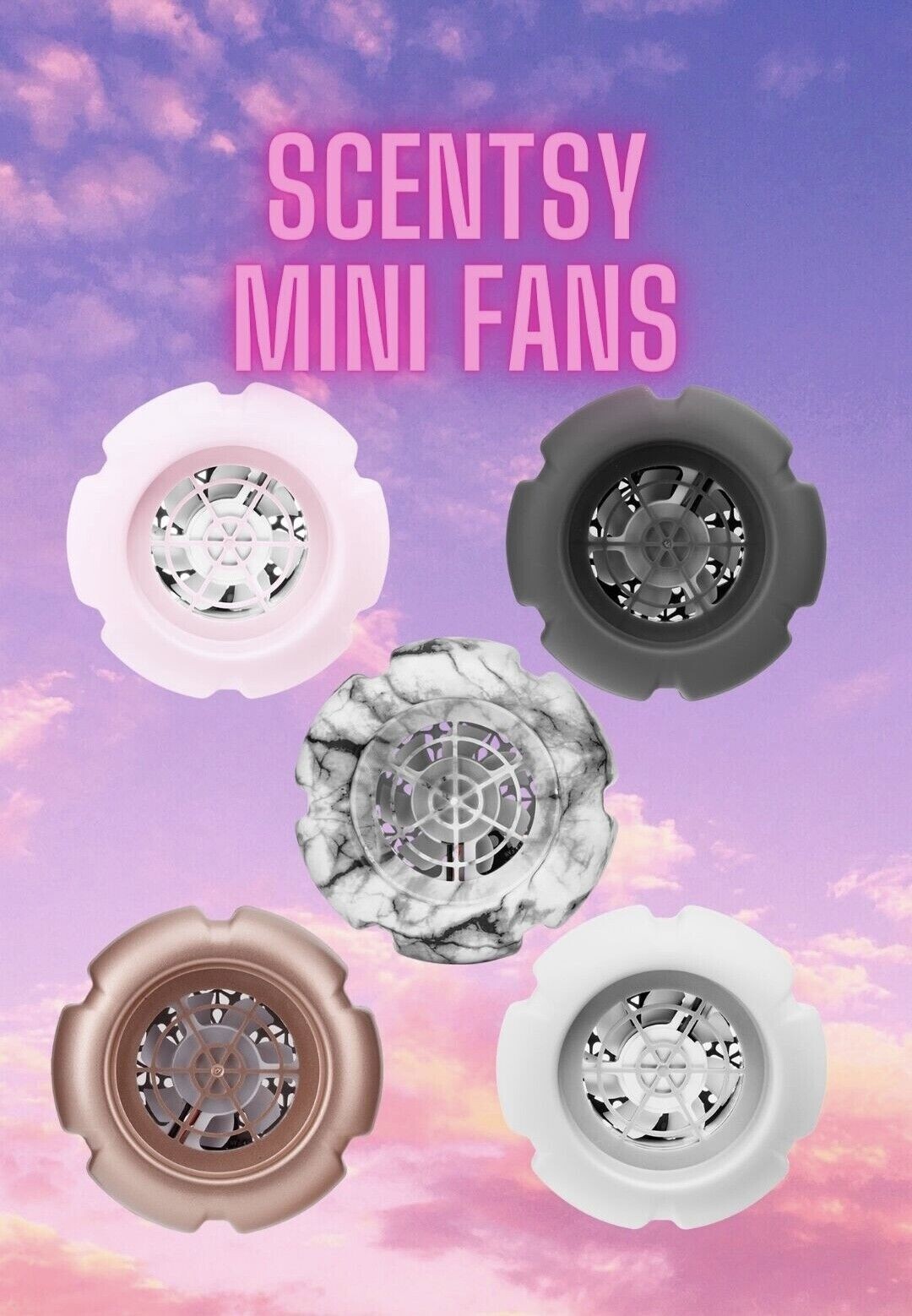 Scentsy Mini Fan Diffuser w/ Pod Twin Pack Gift Set NIB- Choose Your ...