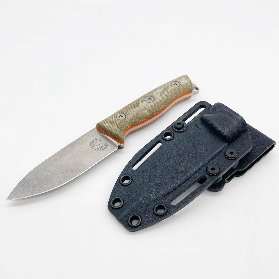 White River Knives Ursus Cub Magnacut Steel OD Green Micarta Scales ...