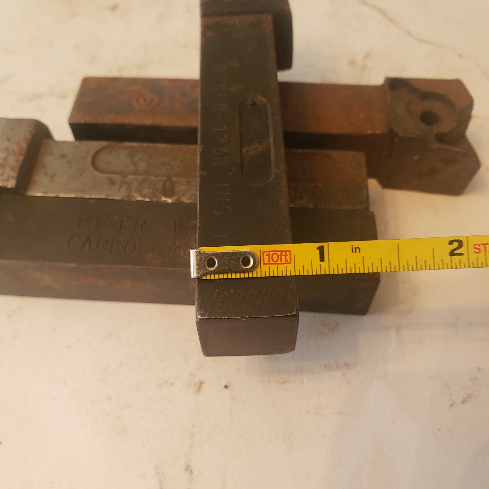 Lot of 4 turing insert holders Lathe carbide tools 3/4". Carboloy TRW ...