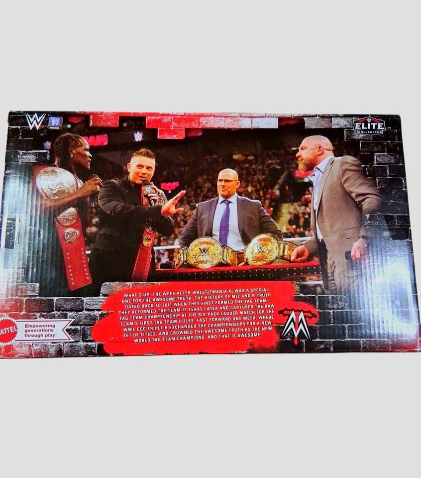 WWE Elite Collection Awesome Truth Action Figure 3PK with HHH, Miz & R ...