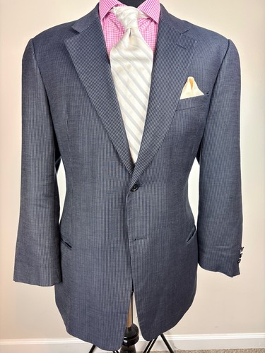 ARMANI Collezioni ***MOHAIR / LINEN*** Mod 2-Btn ITALIAN Sport Jacket ...