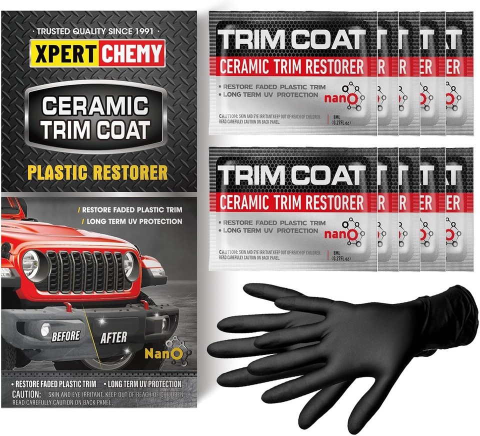 Ceramic Trim Coat Kit,Plastic Restorer for Cars Coating Wipes to... | eBay