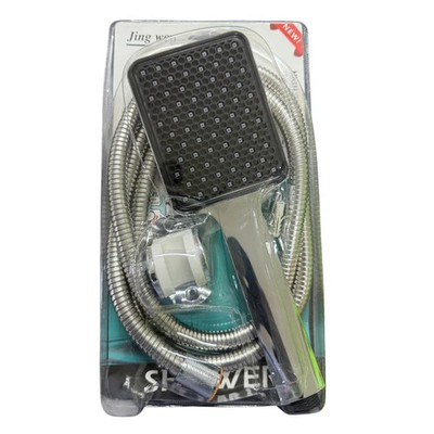 Complete Shower Upgrade Kit: Rectangular Handheld Shower Head ...