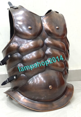 MUSCLES JACKET Armor Costume Medieval Copper Halloween Gift | eBay