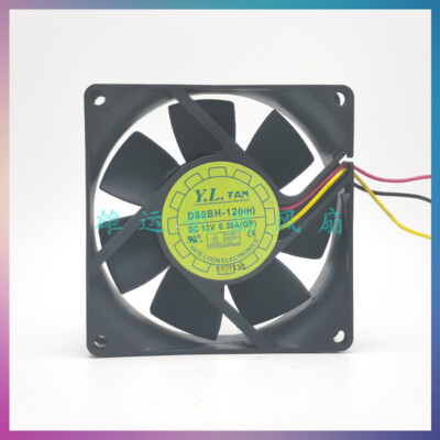 Oen YL FAN D80BH-12(HH) 12V 0.30A 3-wire Cpu Power Inverter Cooling Fan ...