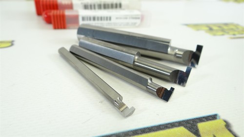 4 NEW INTERNAL TOOL SOLID CARBIDE GROOVING TOOLS .187" .250" .375 ...
