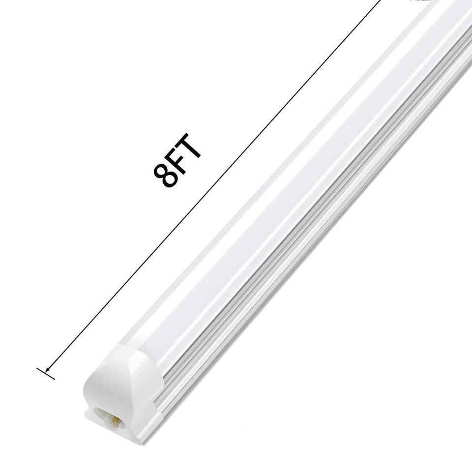 T8 8FT LED Shop Lights Ceiling Fixtures Garage 8 Foot 72W LED Tube ...