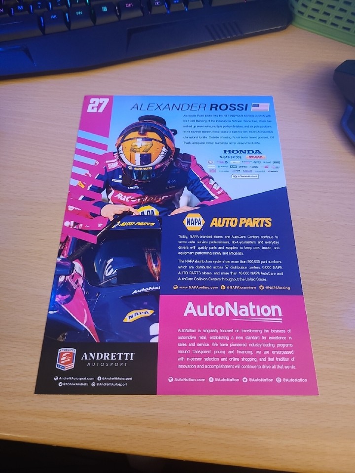 2022 Alexander Rossi IndyCar Hero Card | eBay