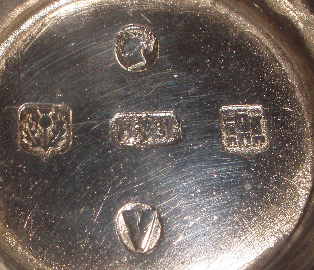 Antique 1877 Hamilton Inches Edinburgh Scottish sterling silver set 6 ...