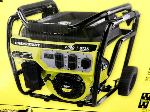 $950 RYOBI Portable Generator 6,500-W Gasoline Powered Auto CO Shutdown ...